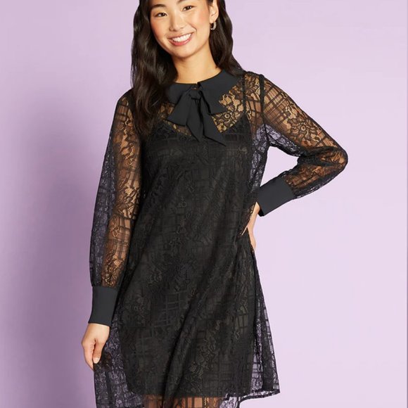 Modcloth | Dresses | Modcloth 2 Pc Slip Shift Lace S Dress Maven Going ...